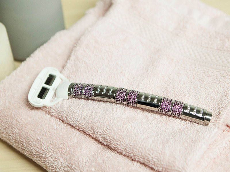 Razor Zirconia Pink with 3 line Jewel - Gladderr